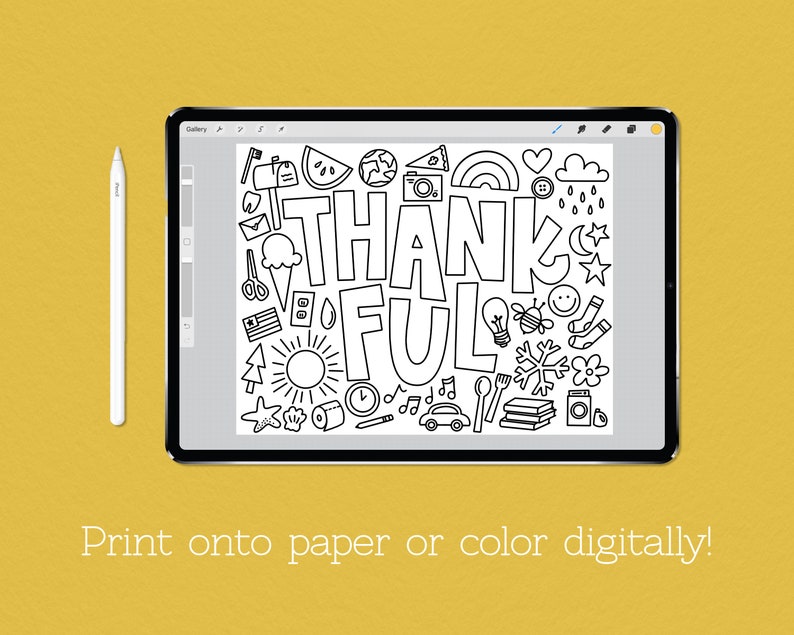 Thanksgiving Coloring Page for Kids: Gratitude Activity (digital ...
