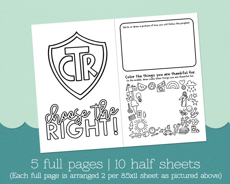General Conference Activity Book Printable for Primary Kids - Etsy