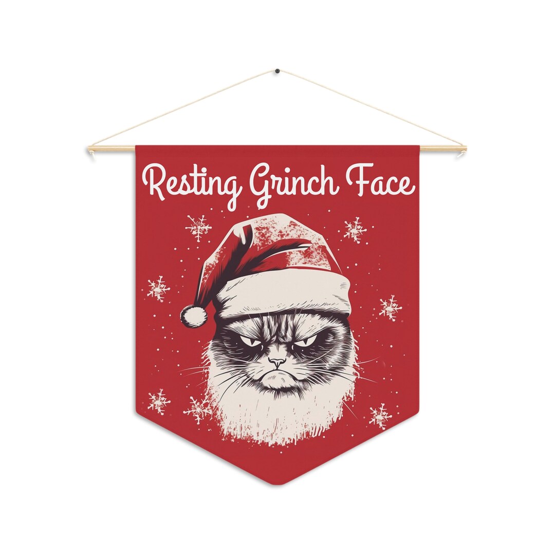 Cat Holiday Pennant / Door Sign / Banner Christmas - Etsy