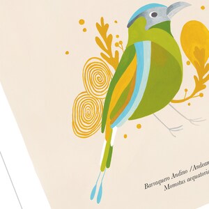 Birds Print | Colombian Natural Print | | Set of 3 Posters | Nursery ...