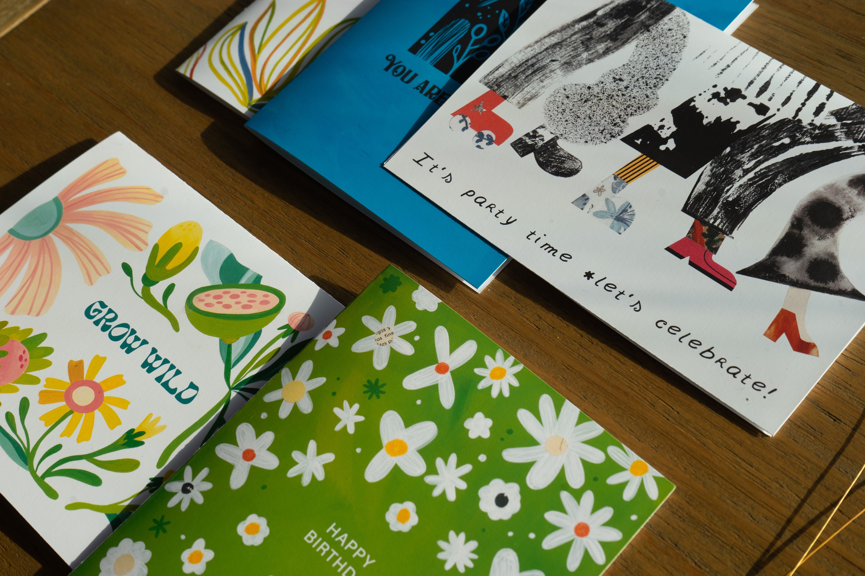 Bundle Happy Birthday Greeting Cards Blank Inside Fun Cards Thoughtful ...