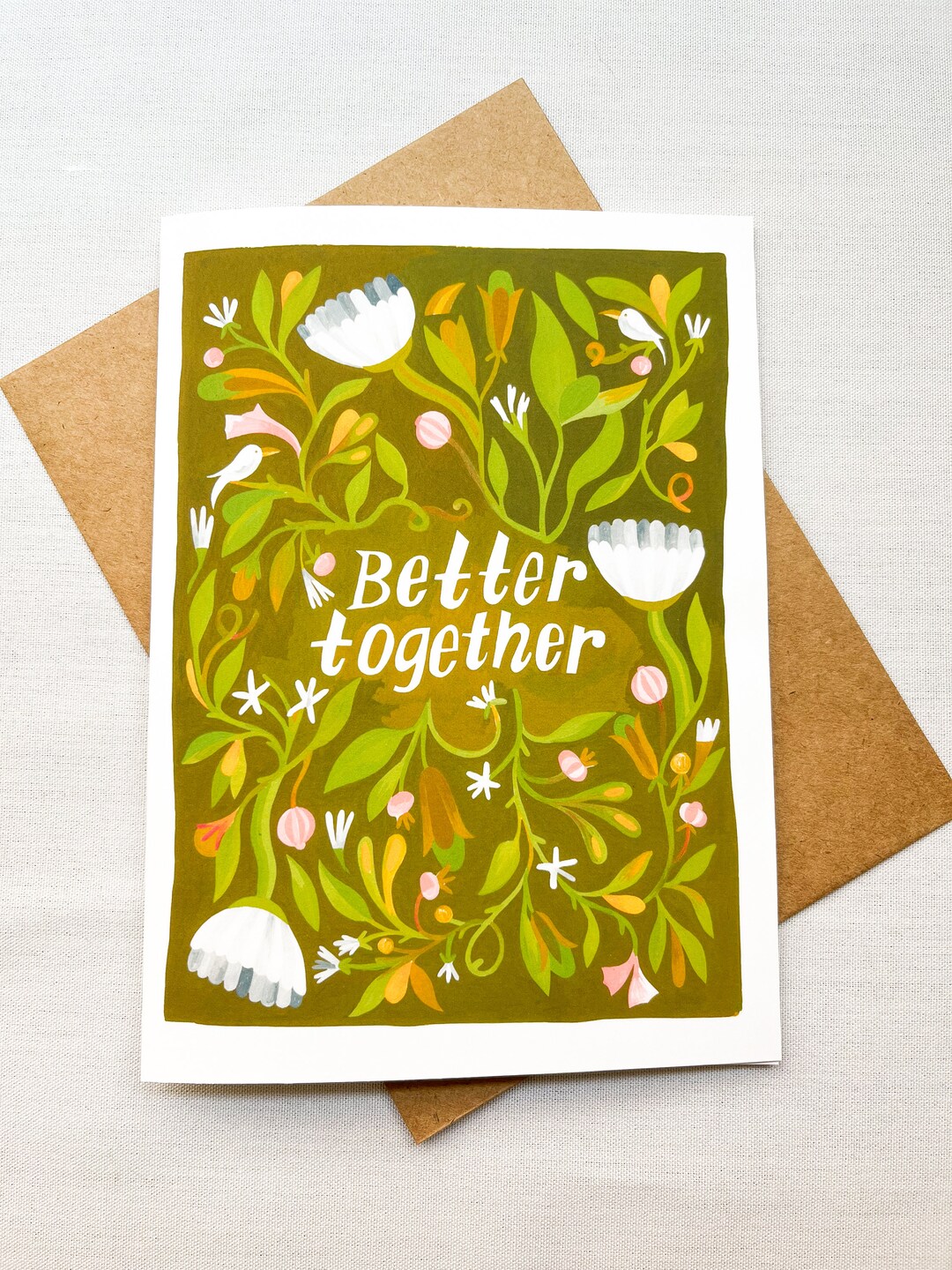 Better Together Greeting Card | Couple Inspirational Greeting Card ...