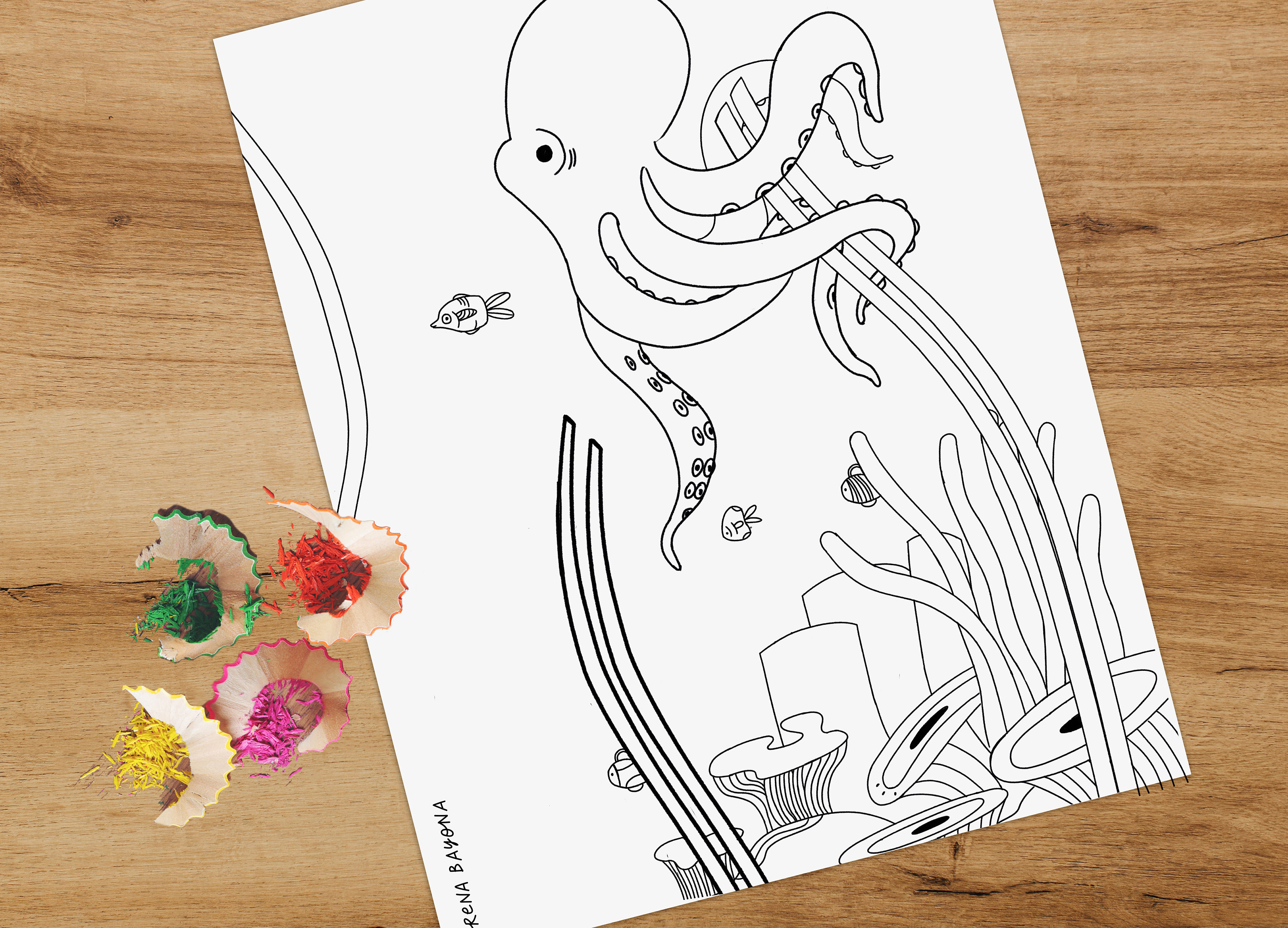 Ocean Coloring Pages I Ocean Printables I Under the Sea I Printable I ...