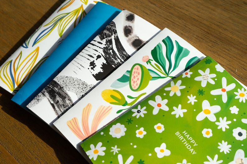 Bundle Happy Birthday Greeting Cards Blank Inside Fun Cards Thoughtful ...