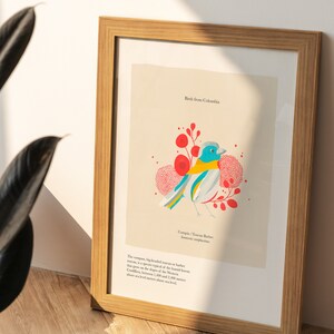 Birds Print | Colombian Natural Print | | Set of 3 Posters | Nursery ...