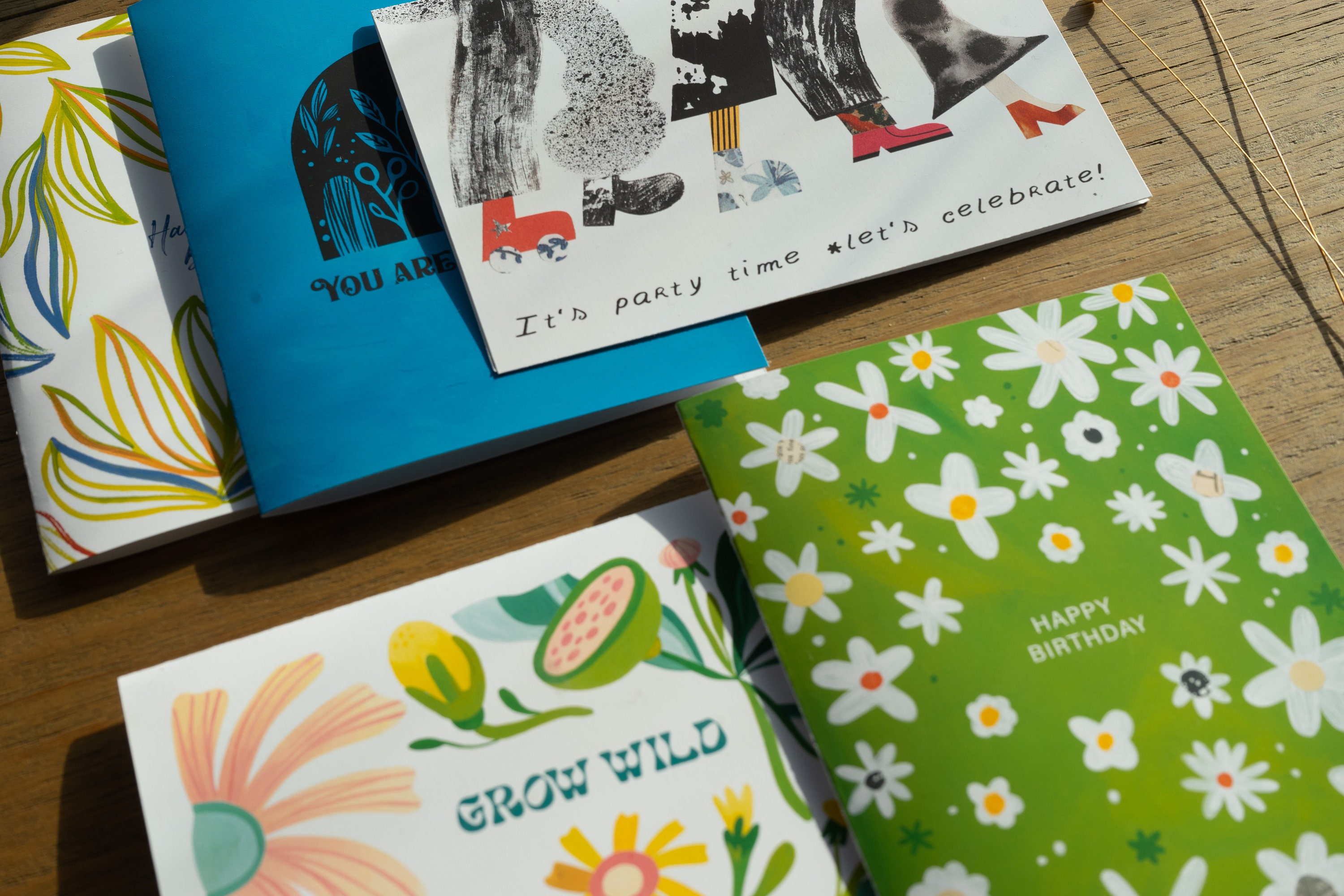 Bundle Happy Birthday Greeting Cards Blank Inside Fun Cards Thoughtful ...