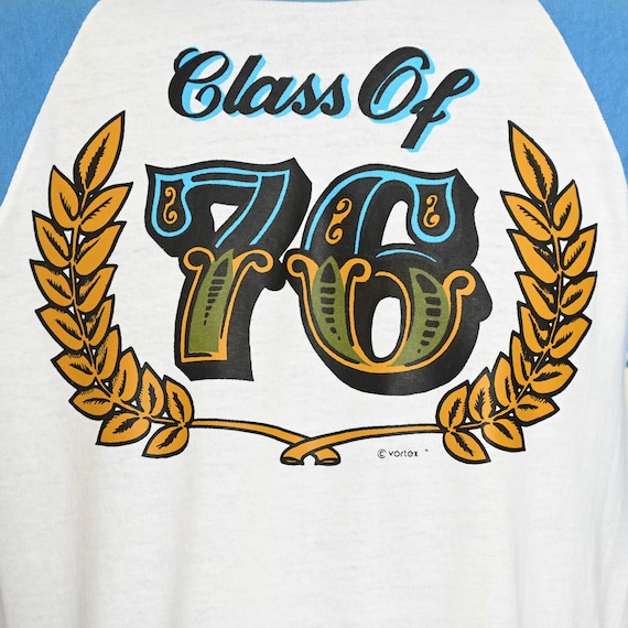Vintage Original "Class of '76" Graphic Baseball T-Sh… - Gem
