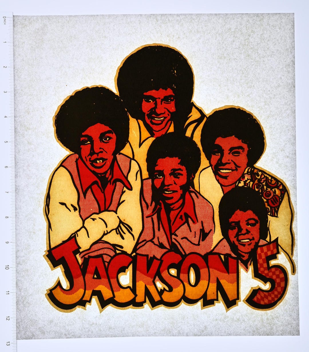 VINTAGE 1970s Heat Transfer - Jackson 5 Group Portrait - Etsy