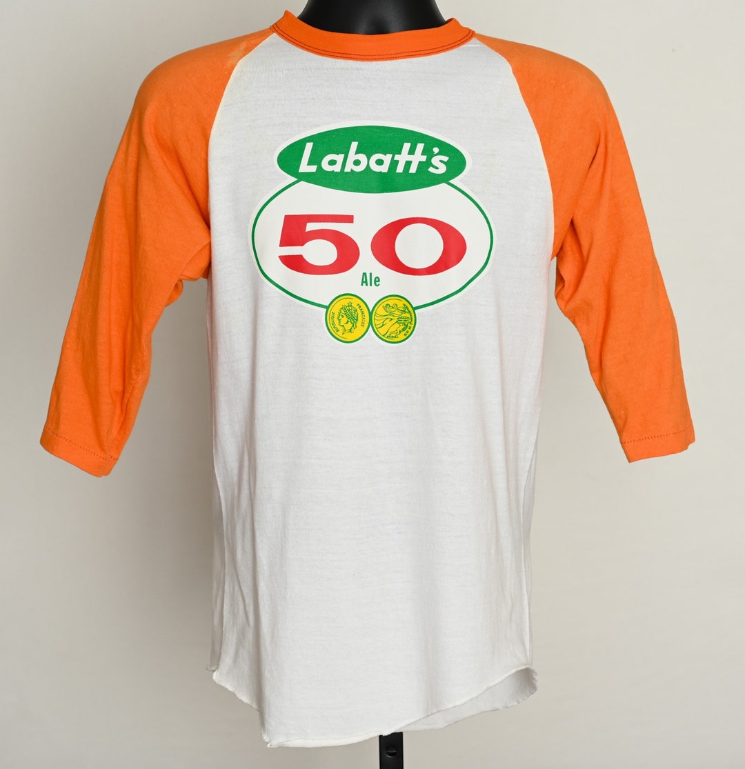 Vintage Original "labatt's 50 Ale" Graphic Baseball T-shirt, 1970s ...