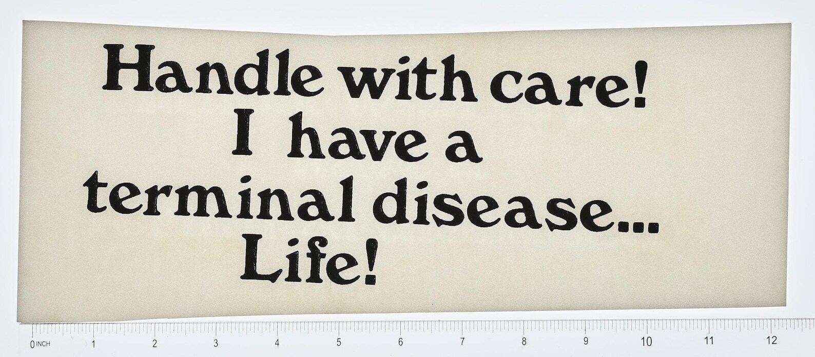 VINTAGE 1970s Heat Transfer - Handle With Care - Etsy