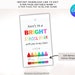 EDITABLE Bright School Year Gift Tag Printable | Back to School Gift ...