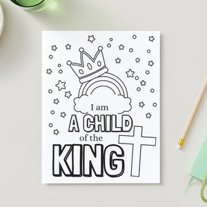 PRINTABLE Biblical Affirmation Coloring Pages | 10 Pages of Kid's ...