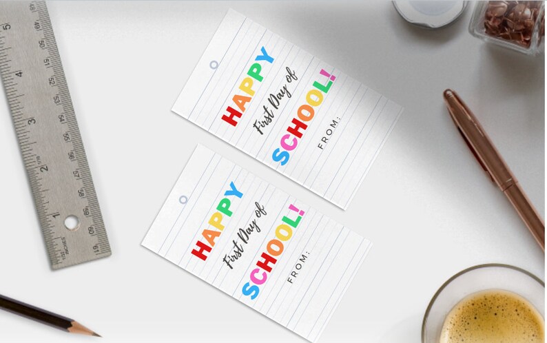First Day of School Gift Tag Printable | Back to School Gift Tag ...