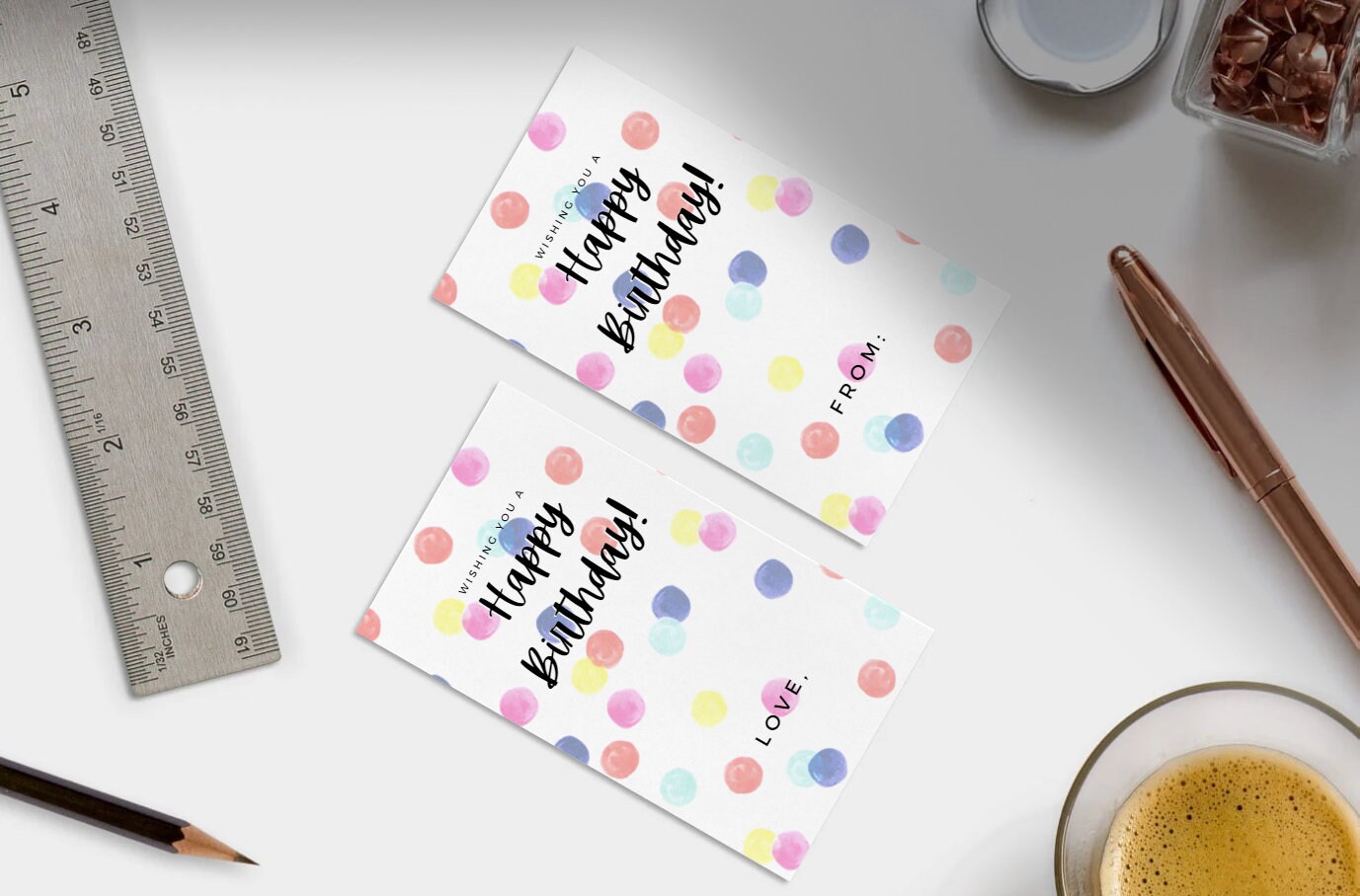 Wishing You a Happy Birthday Gift Tag Printable | Birthday Wish Tag ...