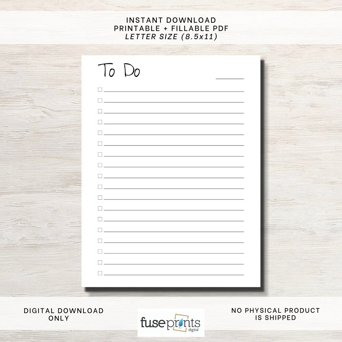 To Do List | Blank to Do List | Fillable to Do List | Minimal to Do ...