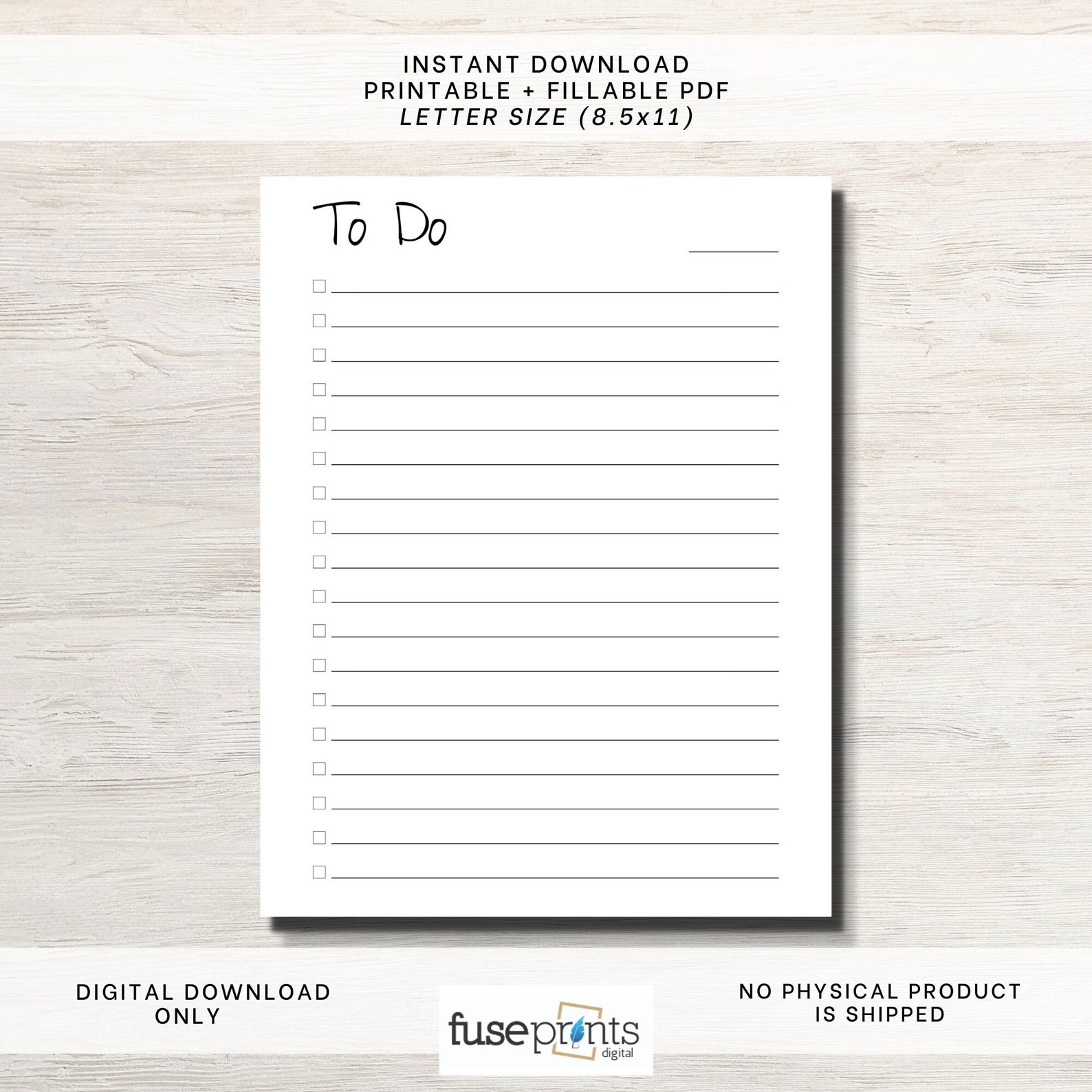 To Do List | Blank to Do List | Fillable to Do List | Minimal to Do ...