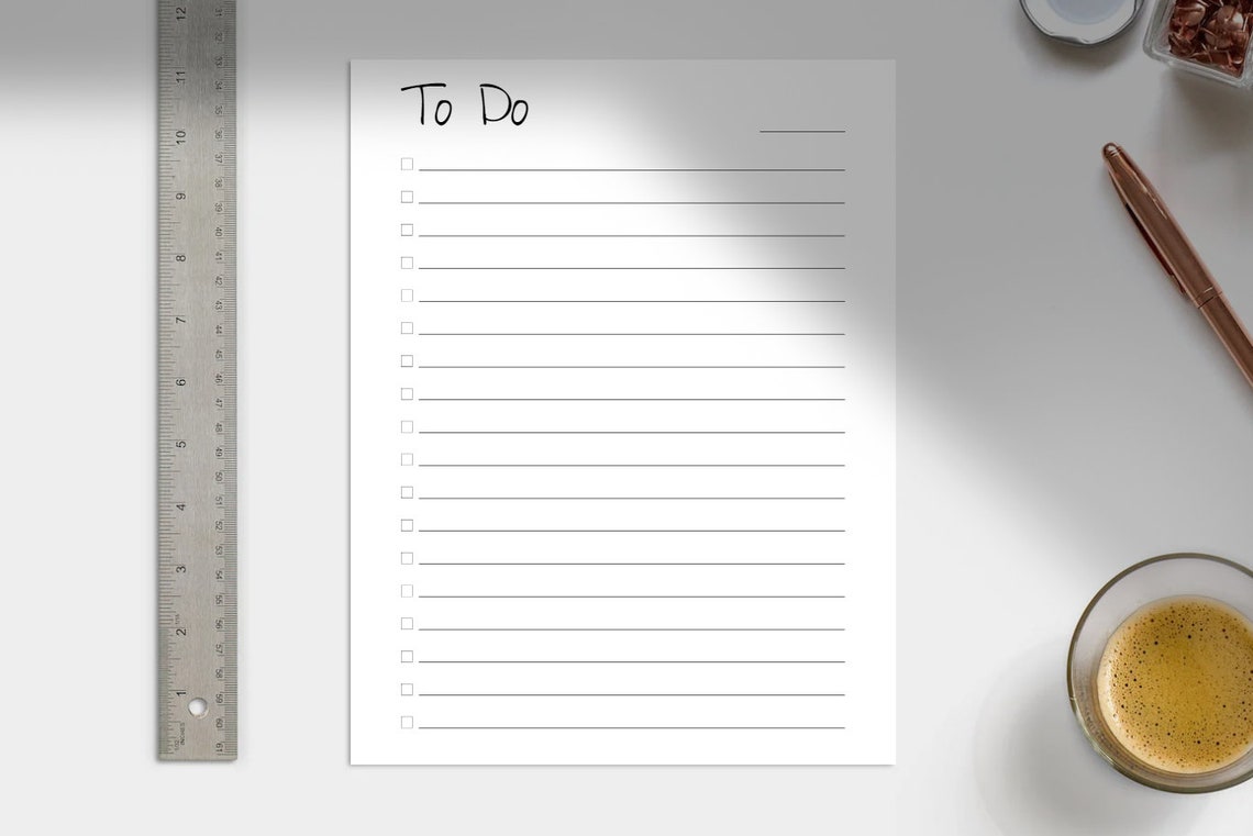 To Do List | Blank to Do List | Fillable to Do List | Minimal to Do ...