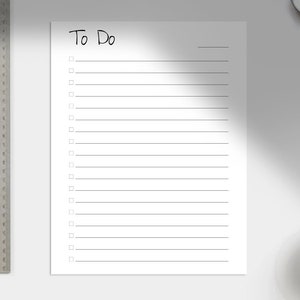 To Do List | Blank to Do List | Fillable to Do List | Minimal to Do ...