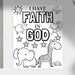 PRINTABLE Biblical Affirmation Coloring Pages | 10 Pages of Kid's ...