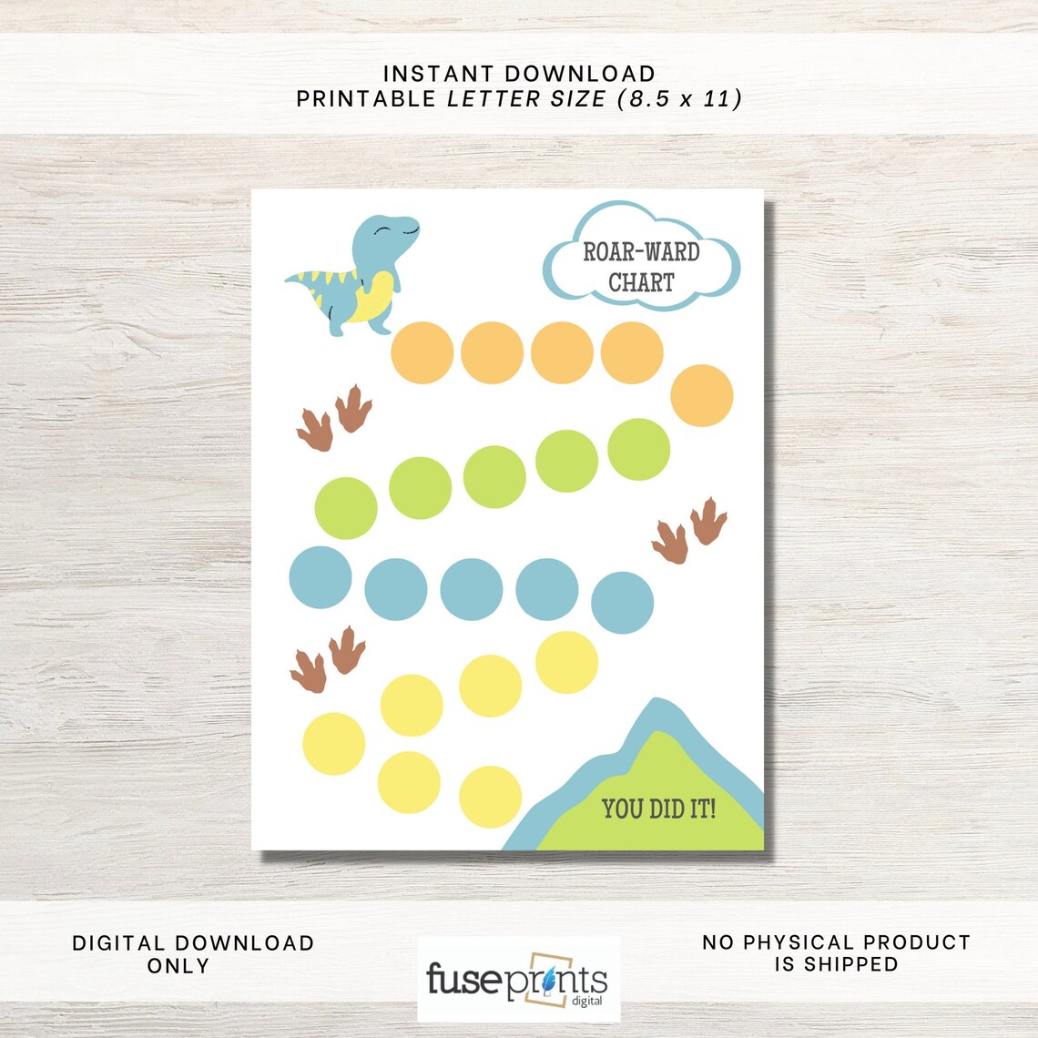 Dinosaur Reward Chart Printable | Dinosaur Printable Reward Chart ...
