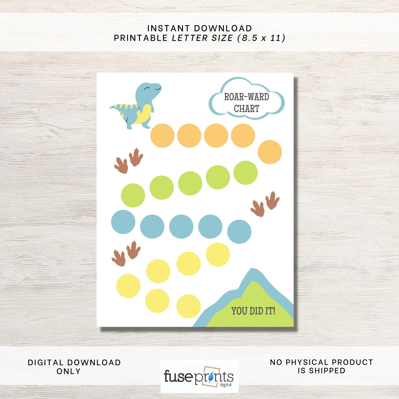 Dinosaur Reward Chart Printable | Dinosaur Printable Reward Chart ...