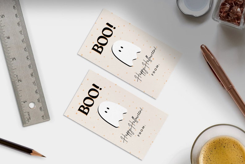 Boo Gift Tag | Printable Halloween Gift Tag | Trick or Treat Gift Tag ...
