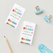 EDITABLE Bright School Year Gift Tag Printable | Back to School Gift ...