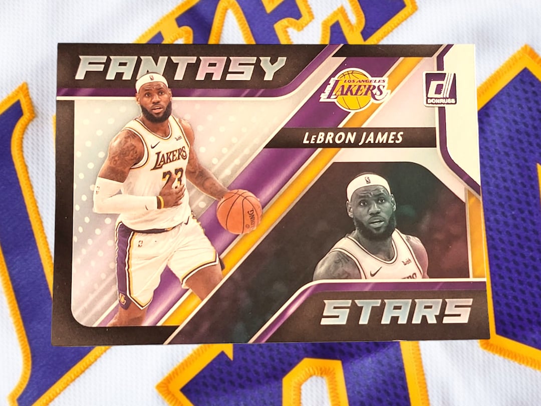 Lebron James Basketball Card, Los Angeles Lakers, Trading Card ...