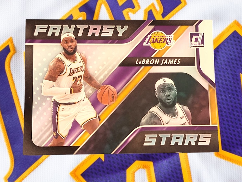 Lebron James Basketball Card, Los Angeles Lakers, Trading Card ...