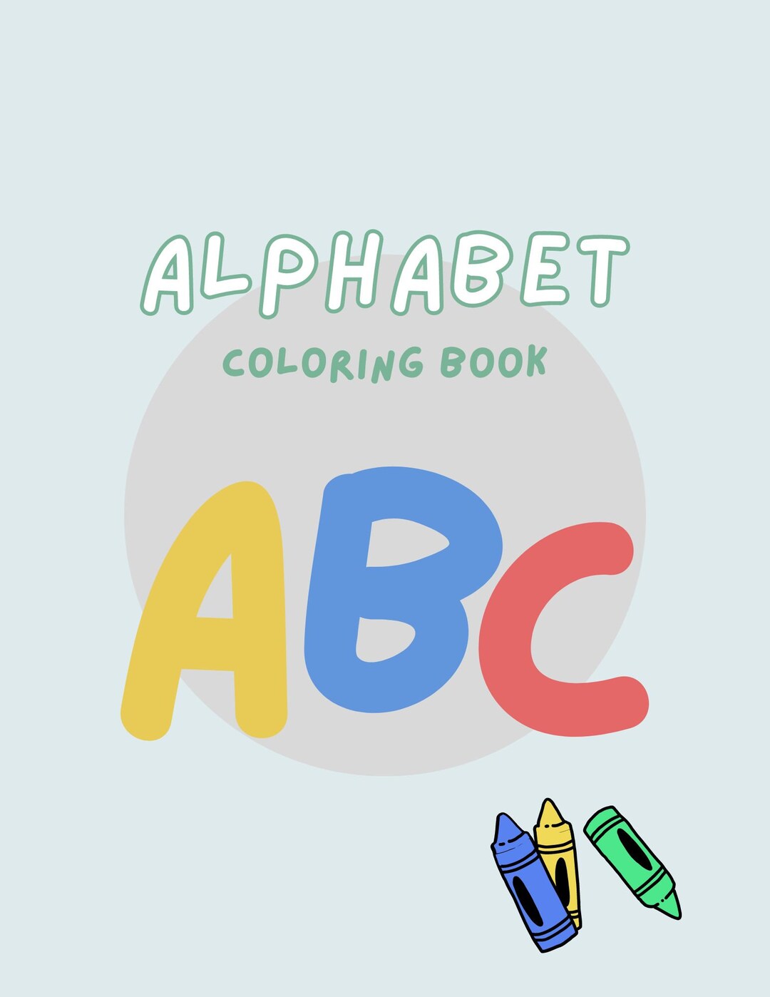 Alphabet Coloring Book - Etsy