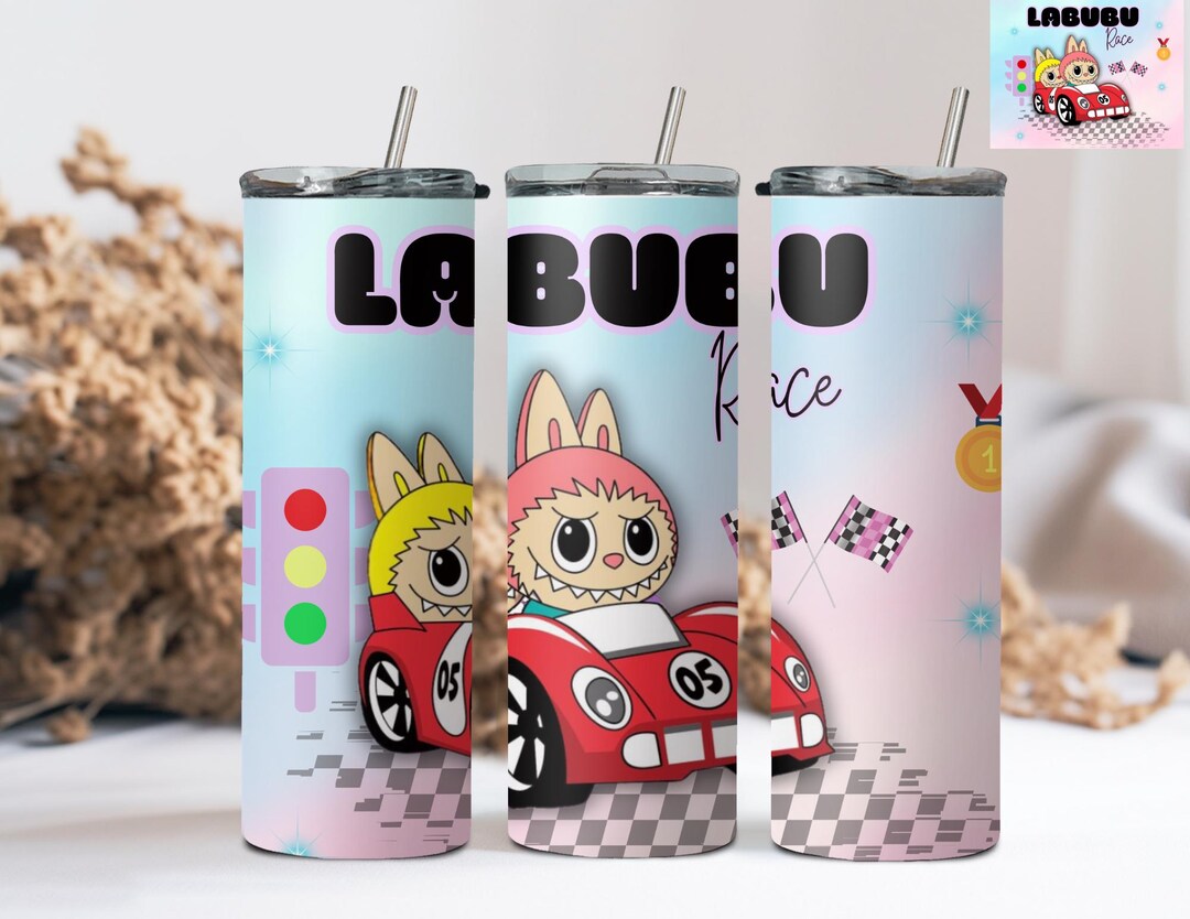 Labubu Race – Digital Template for Sublimating a 20 Oz Cup | Kawaii ...
