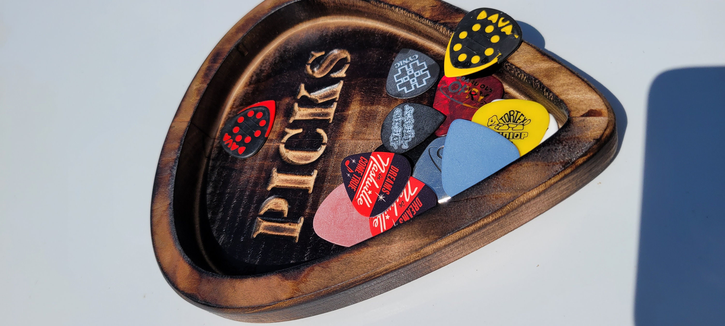 Guitar Pick Shaped Catch All Bowl or Box, Personalized Musician Gift - Etsy
