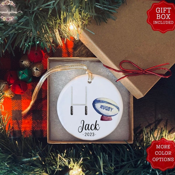 Rugby Ornament - Etsy