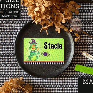 Halloween Name Tag | Spider Name Tag | Frogs Name Tag | Personalized ...