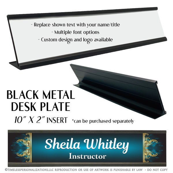 Office Desk Name Plate | Custom Name Plates - Etsy