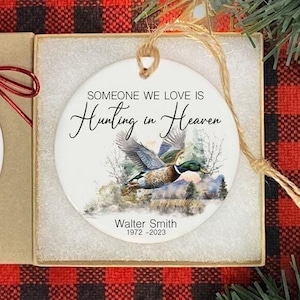 Duck Hunting Memorial Ornament | Duck Hunter Memorial Ornament | Duck ...