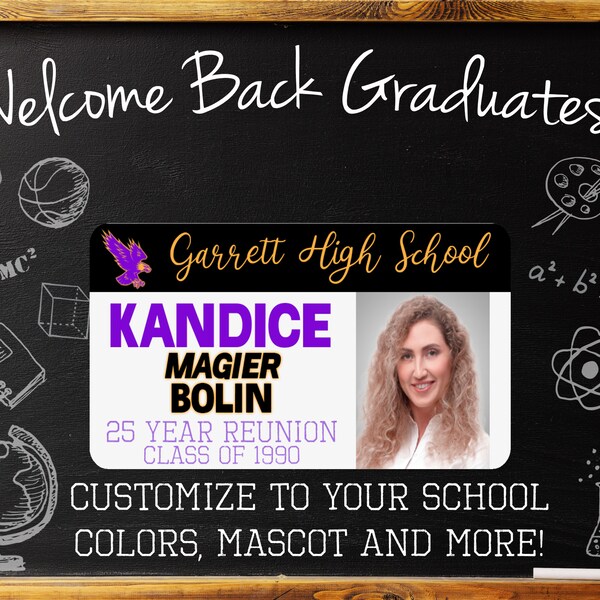 Class Reunion Name Badge - Etsy
