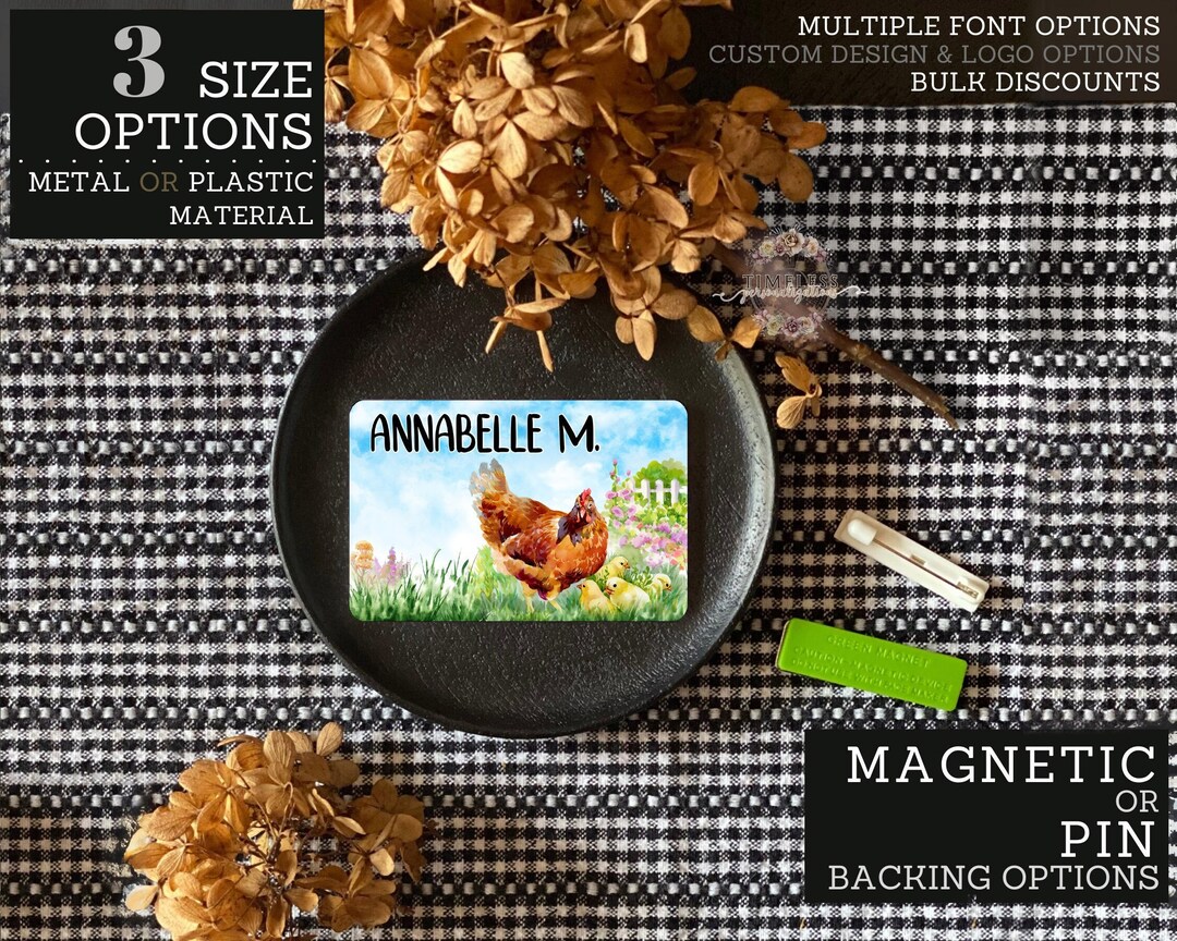 Chickens Name Tag | Chicks Name Tag | Easter Name Tag | Hens | Farm ...