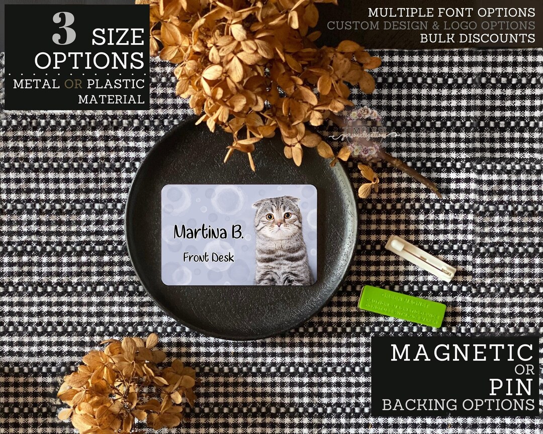 Cat Name Tag | Kitten Name Tag | Tabby Cat | Personalized Name Tag ...