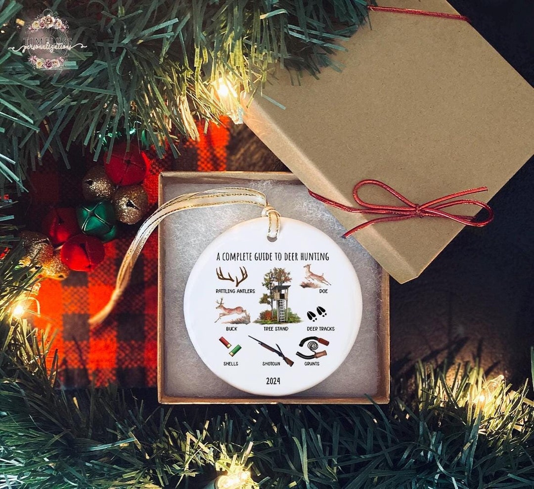 Deer Hunting Ornament | Deer Hunter | Photo Ornament | Hunting Gift ...
