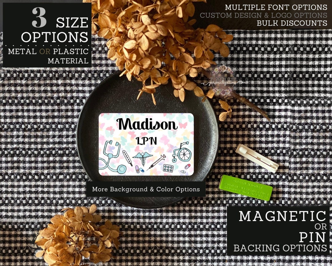 Medical Name Tag | Healthcare Name Tag | Identification Badge | Name ...