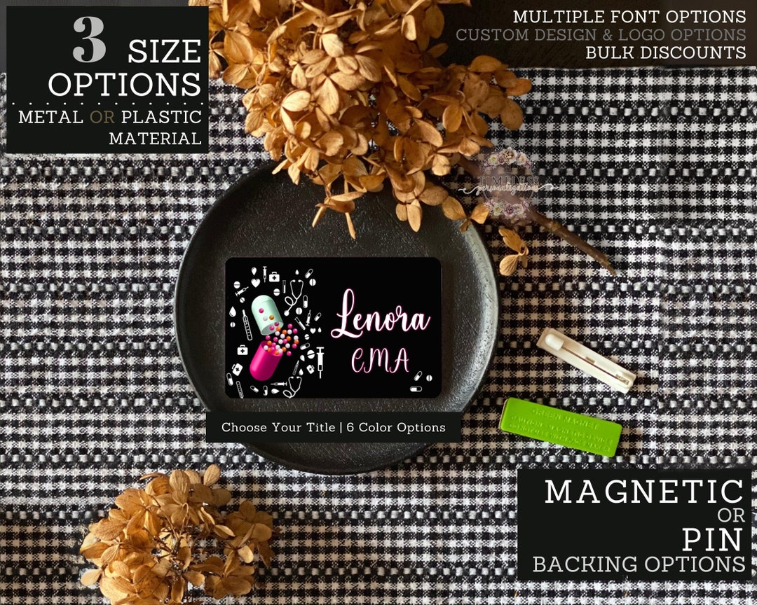 Pharmacy Name Tag | Pills Name Tag | Pharmacist Name Tag | Name Pin ...