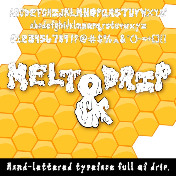 Melty Font - Etsy Singapore