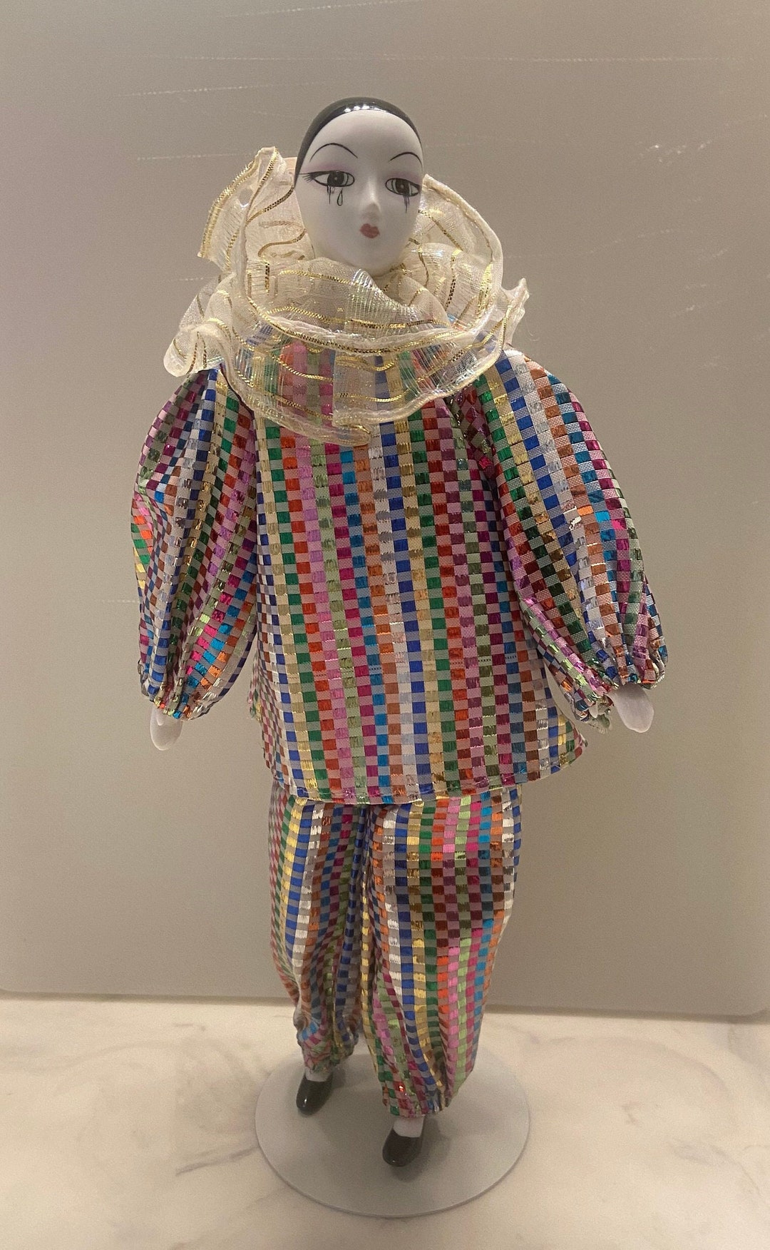 Vintage Posable Sad Clown Figurine, Made in Taiwan - Etsy