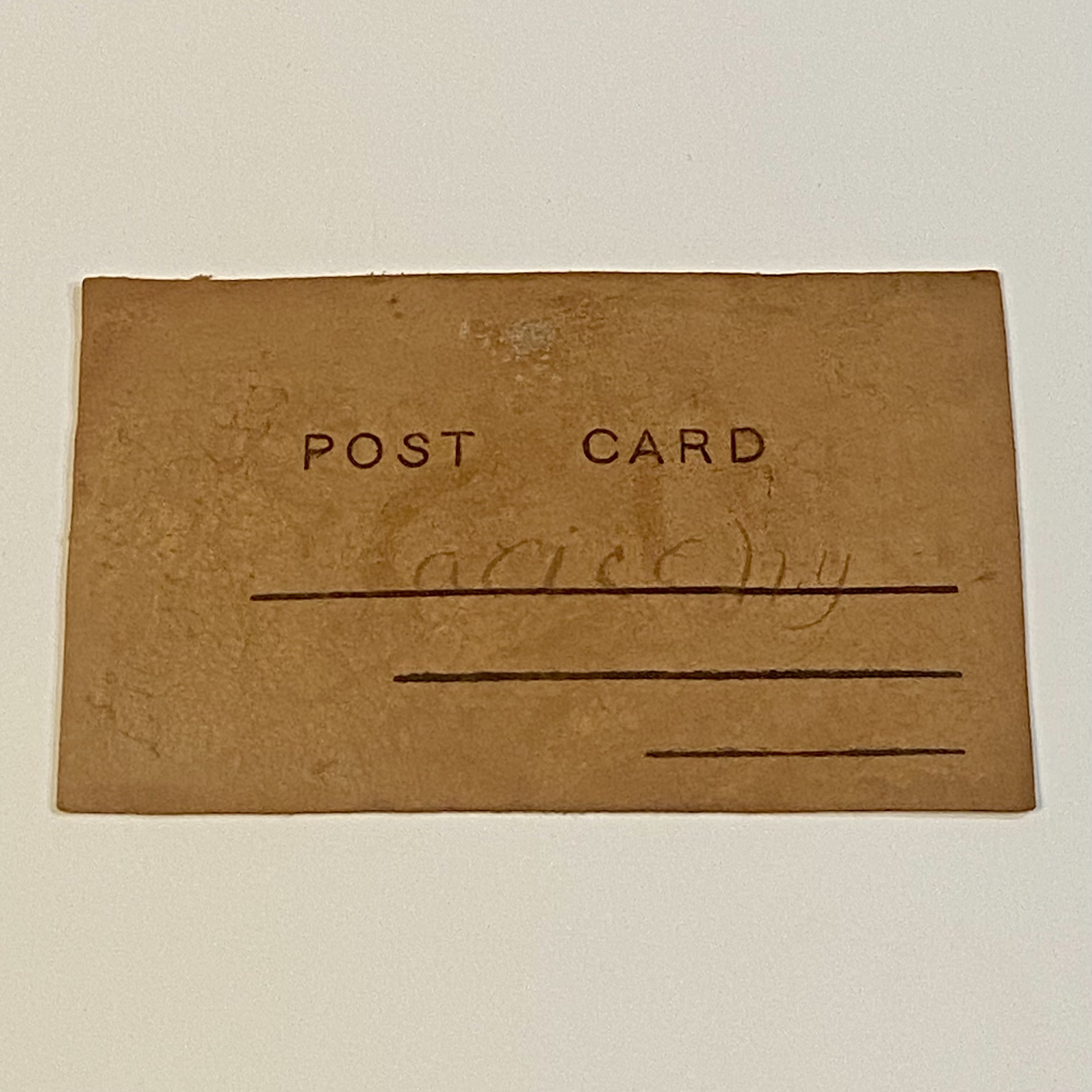 Antique Leather Postcard - Etsy