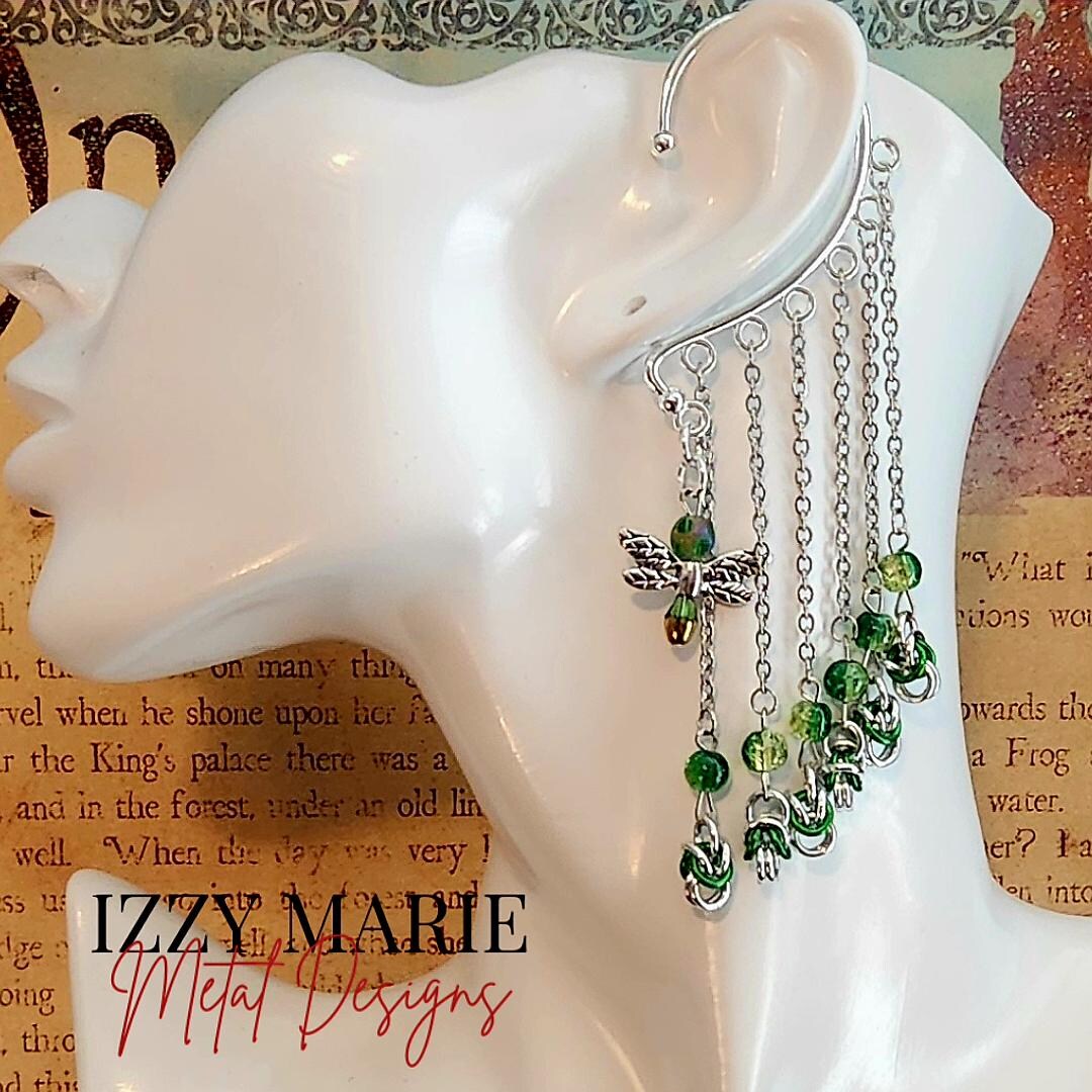 DRAGONFLY COLLECTION Chainmail Earcuffs - Etsy