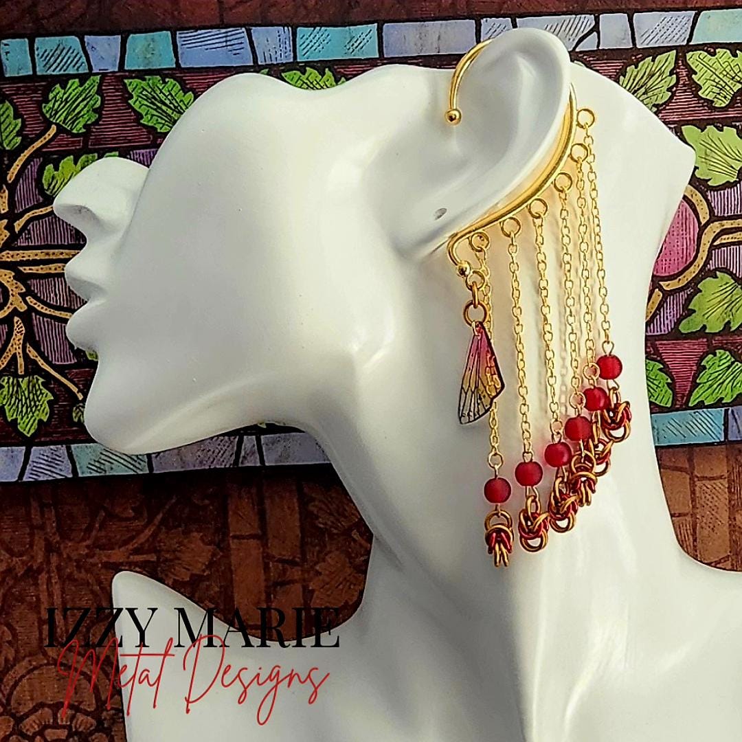 FAE WING COLLECTION Chainmail Earcuffs - Etsy