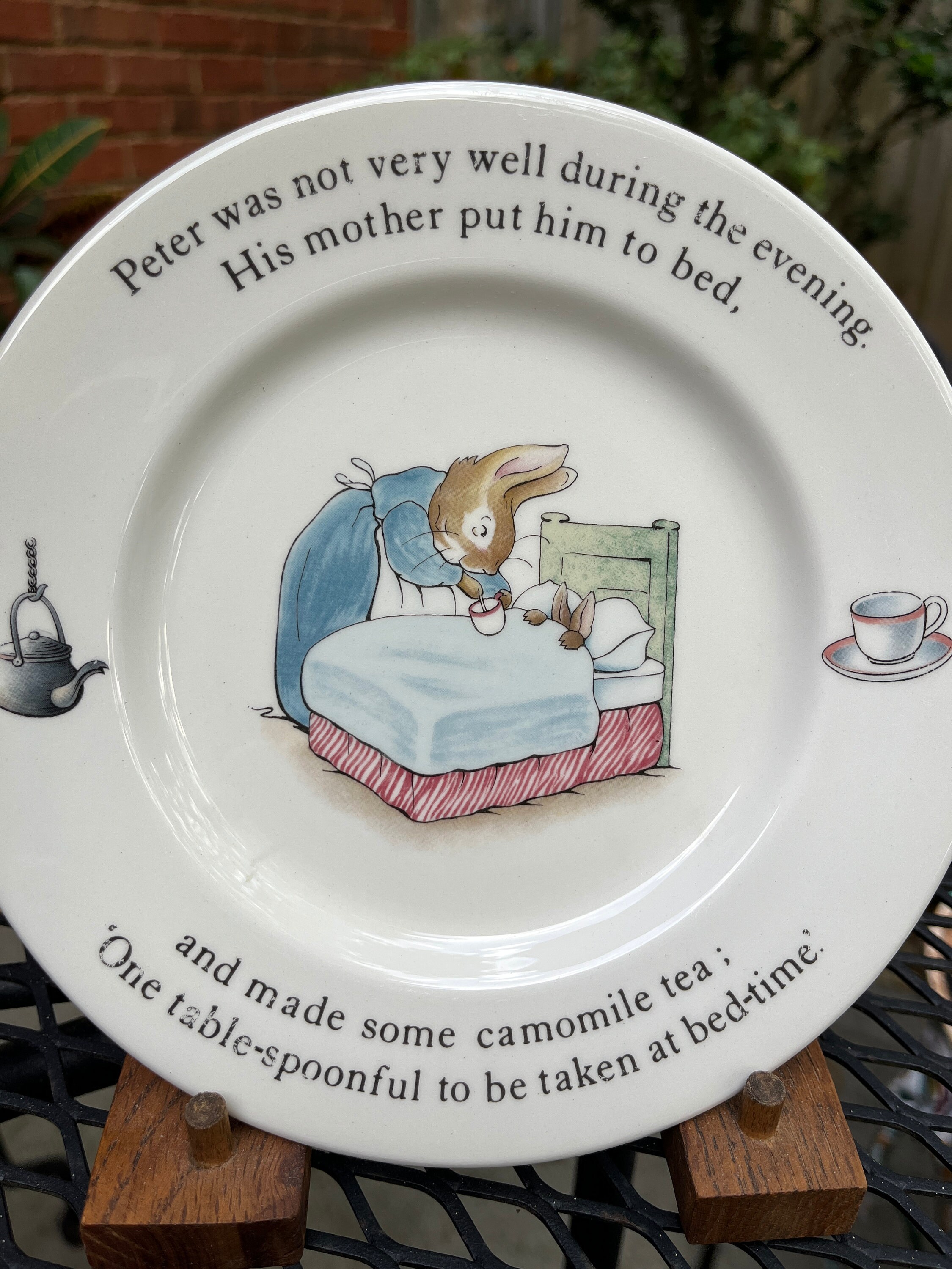 Vintage Peter Rabbit Wedgwood 6 3/4" Plate, - Etsy