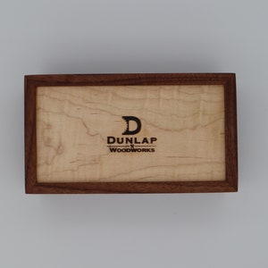 Handcrafted Keepsake/memory/jewelry/heirloom Box-walnut and Curly Maple ...