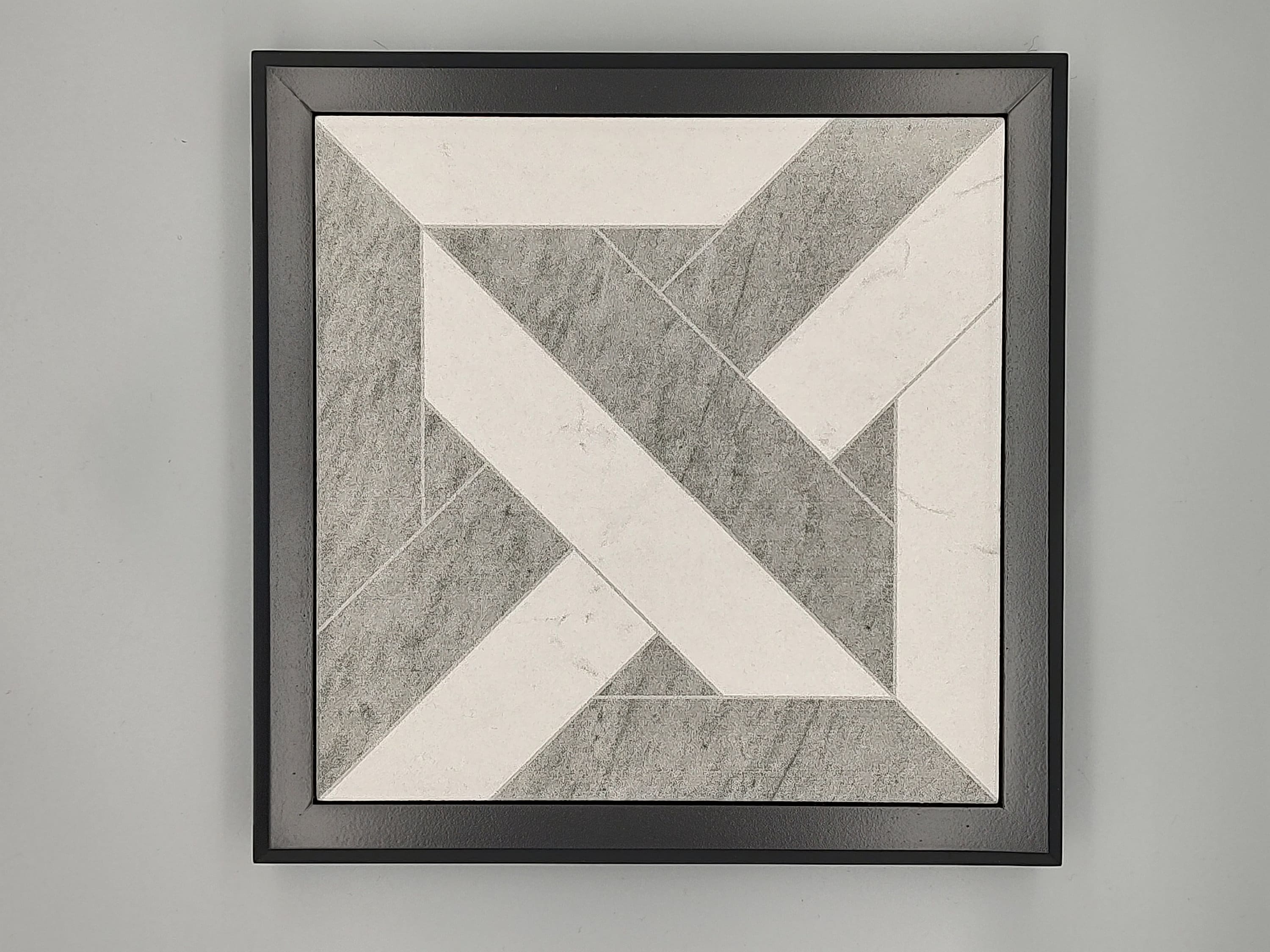 Handcrafted White & Gray Knot Pattern Matte Ceramic Trivet Free ...